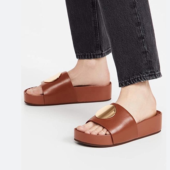 Tory Burch | Shoes | Tory Burch Patos Disc Slide Platform Sandal Size 9 ...